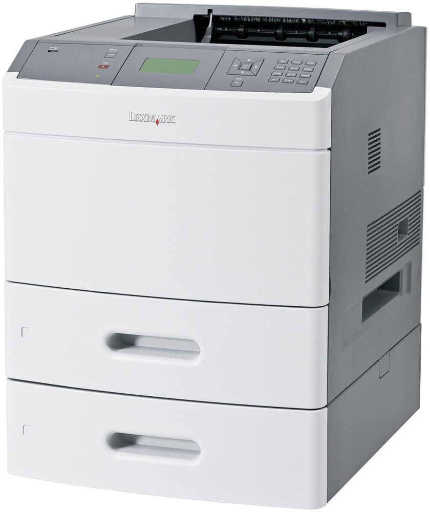 Lexmark T654DN, S/W-Laserdrucker, A4, USB,LAN,Duplex, 1200 x 1200 dpi ...