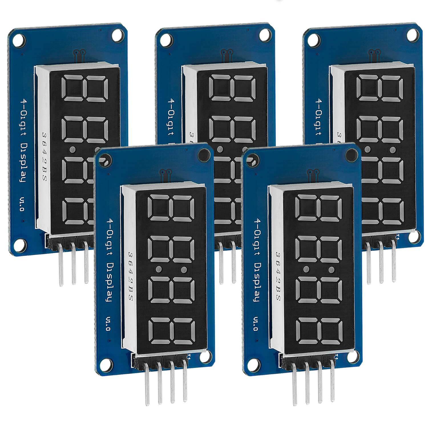 Az Delivery Tm1637 4 Digit 7 Segment Display Modul Kompatibel Mit Arduino Und Raspberry Pi Kaufen