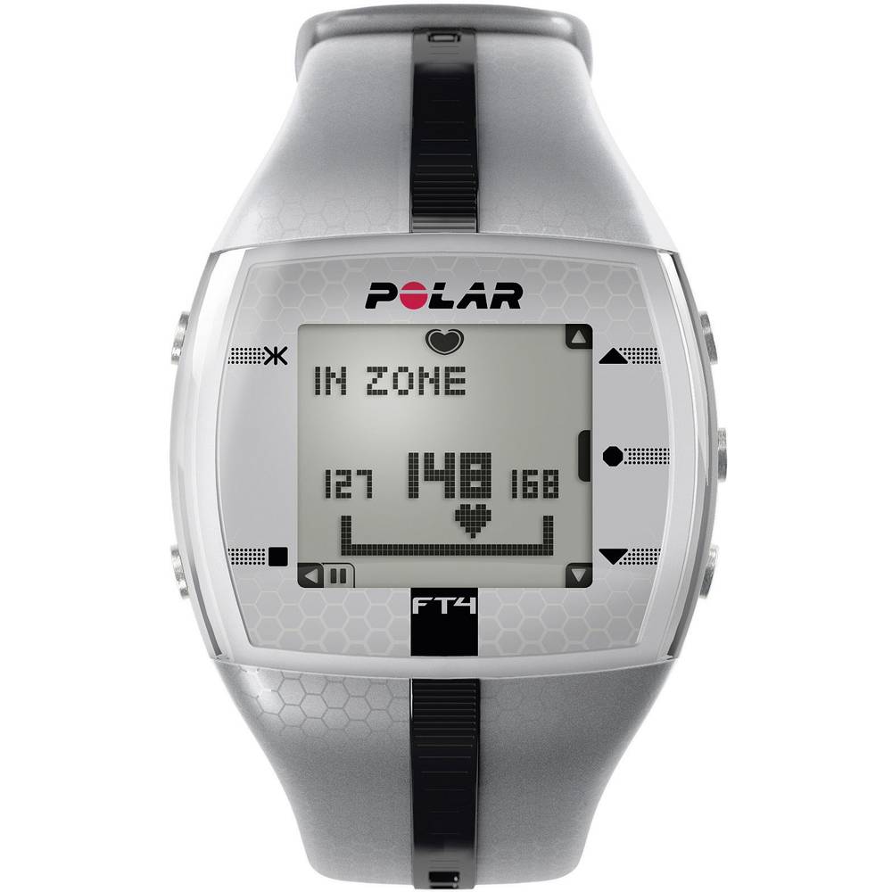 Heart Rate Monitor Watch With Chest Strap Polar Polar FT4M Silver heart-rate-monitor-watch-with-chest-strap-polar-polar-ft4m-silver