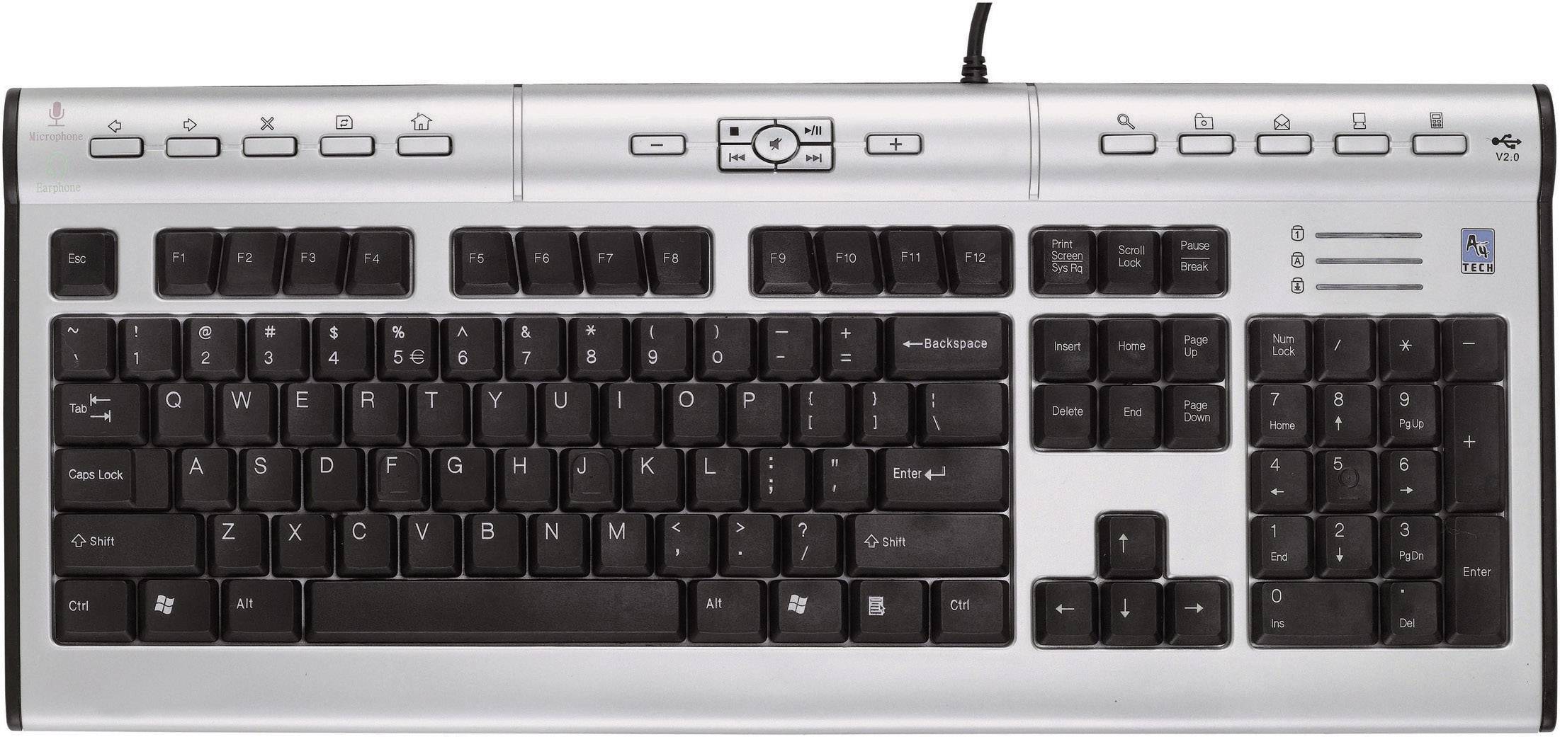 A4-TECH X-SLIM MULTIMEDIA-KEYBOARD from Conrad.com