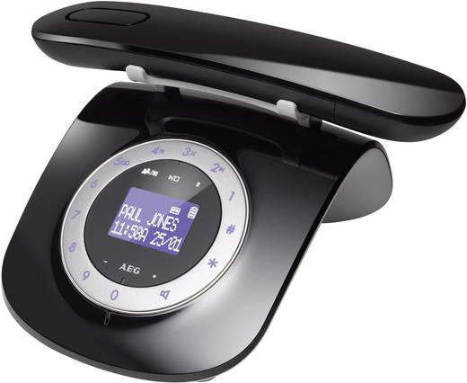 Schnurloses Telefon analog AEG Beat 15 Design Telefon, Anrufbeantworter ...