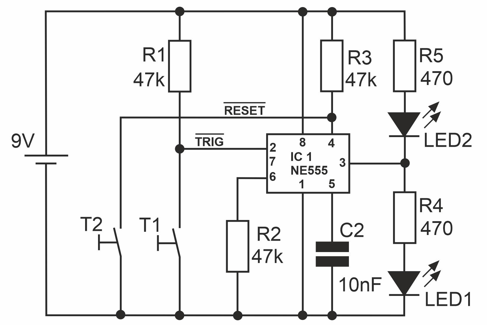 NE555 Schaltungen » Aufbau und Funktionsweise des Timers erklärt