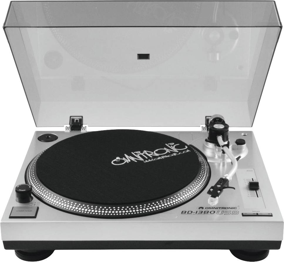 Buy Omnitronic BD-1380 USB turntable Belt drive Silver | Conrad Electronic