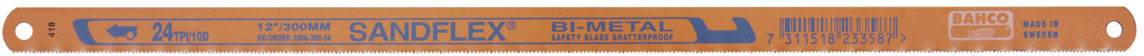Buy Bahco 3906-300-24-10P Hand-saw blade SANDFLEX bi-metal 10 pieces ...