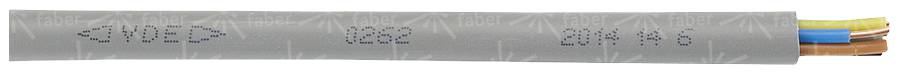 Buy Faber Kabel 020323 Sheathed cable NI2XY 5 x 1.50 mm² Grey Sold per ...