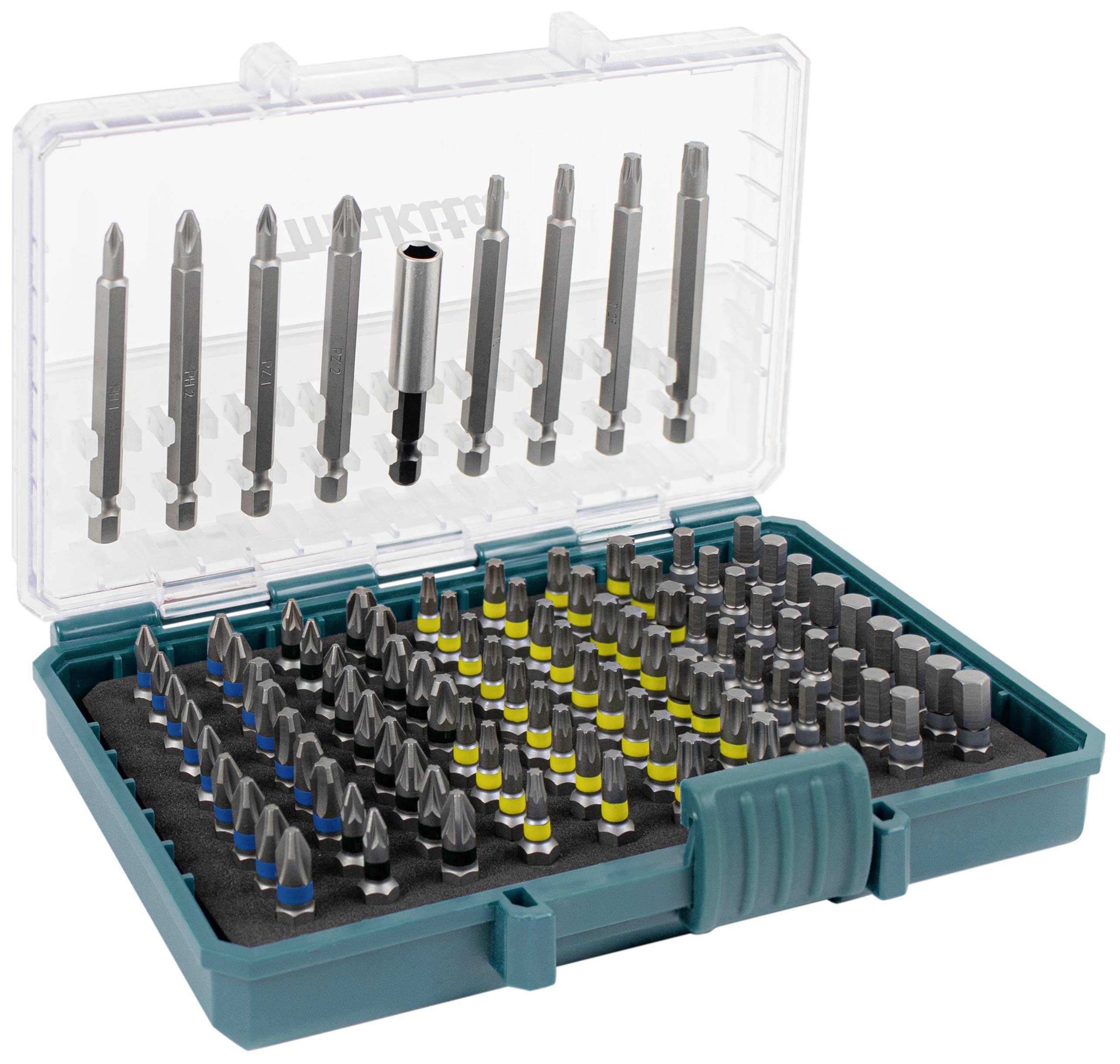 Buy Makita P-81050 Bit set 99-piece Pozidriv, Phillips, Star, Allen ...