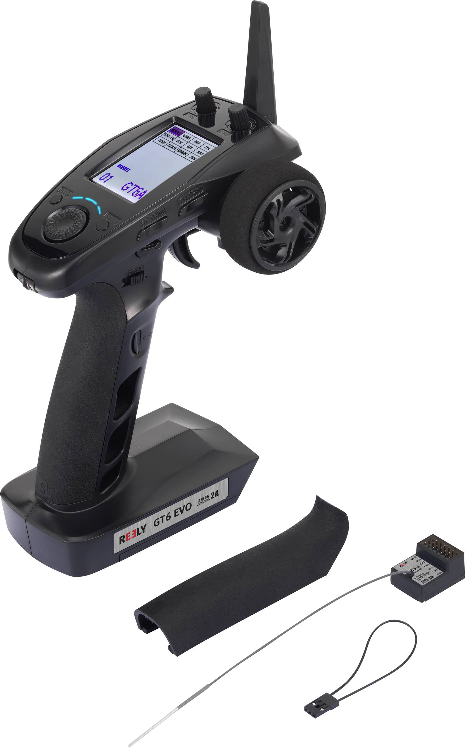 Buy Reely GT6 EVO Pistol grip RC 2,4 GHz No. of channels: 6 Incl ...