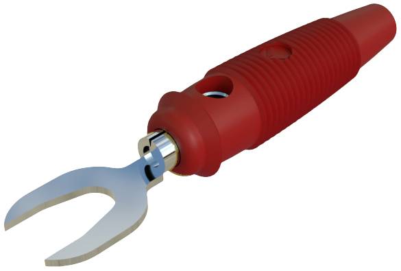 Buy SKS Hirschmann KB 3 rt Jack plug Plug, straight Red 1 pc(s ...