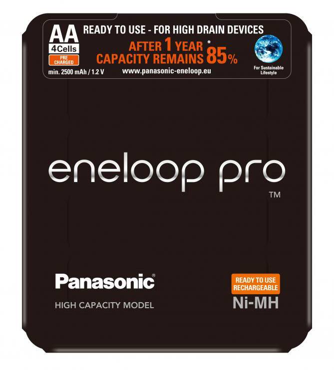 Panasonic Eneloop Pro Hr06 Storage Aa Battery Rechargeable Nimh 2500
