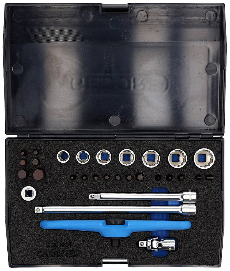 Buy Gedore D 20 MOT Tool kit Metric 1/4" (6.3 mm) 30-piece 2190281 ...