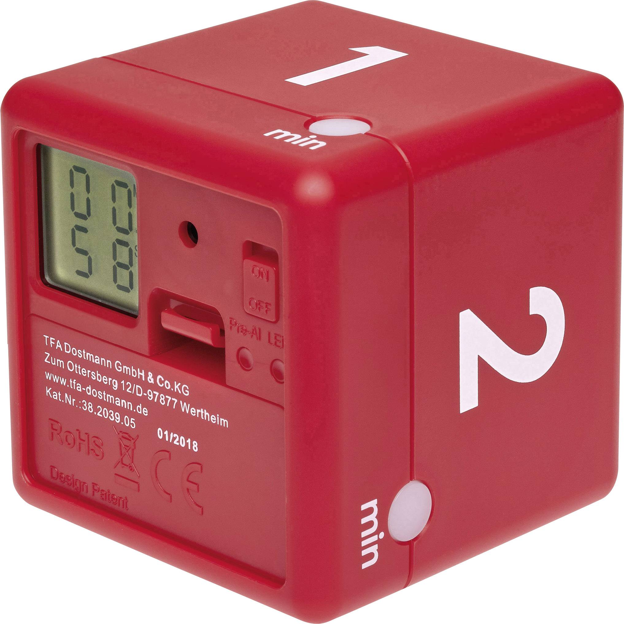 Tfa Dostmann Timer Cube Timer Red Digital