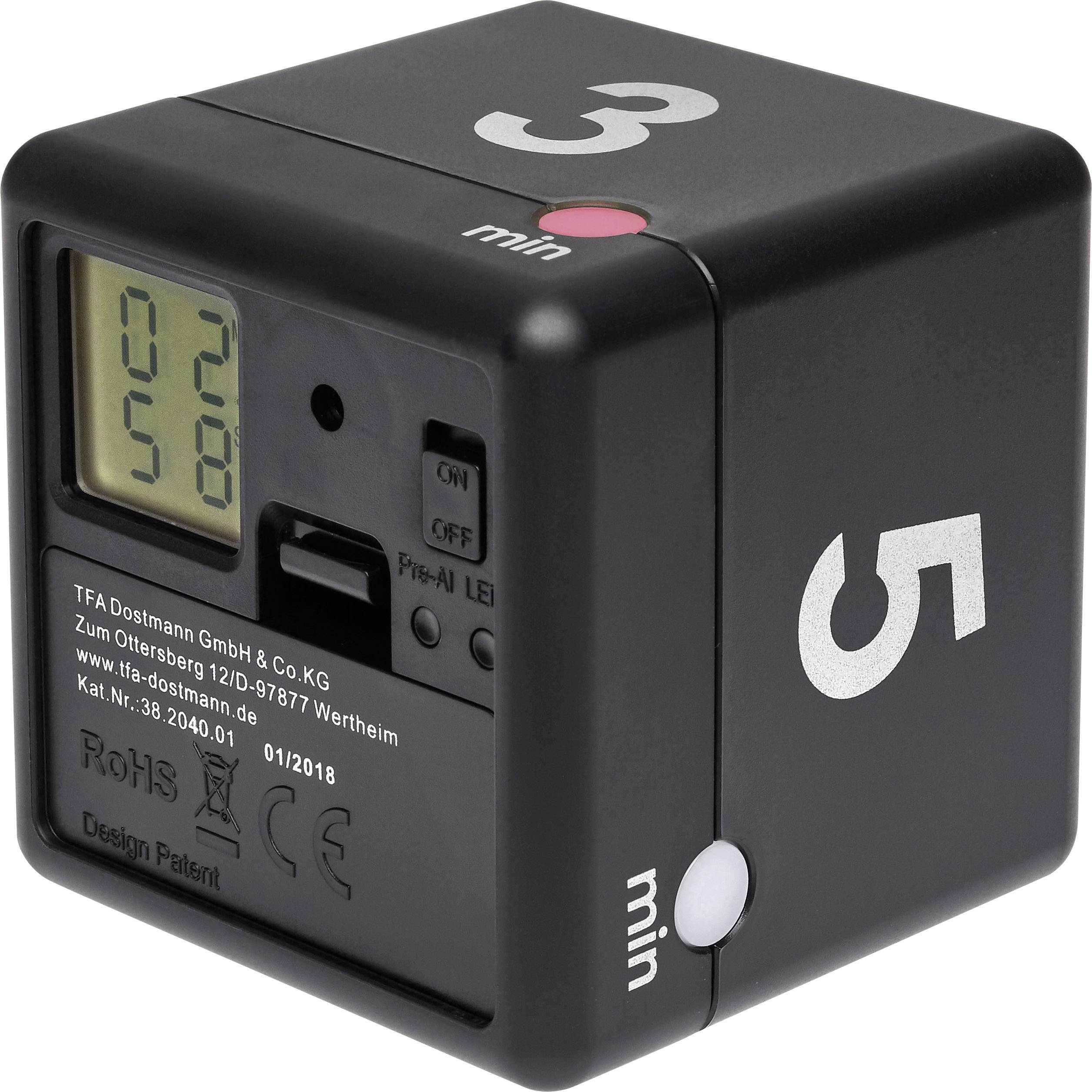 TFA Dostmann Timer Cube Timer Black Digital | Conrad.com TFA Dostmann Timer Cube Timer Black Digital | Conrad.com