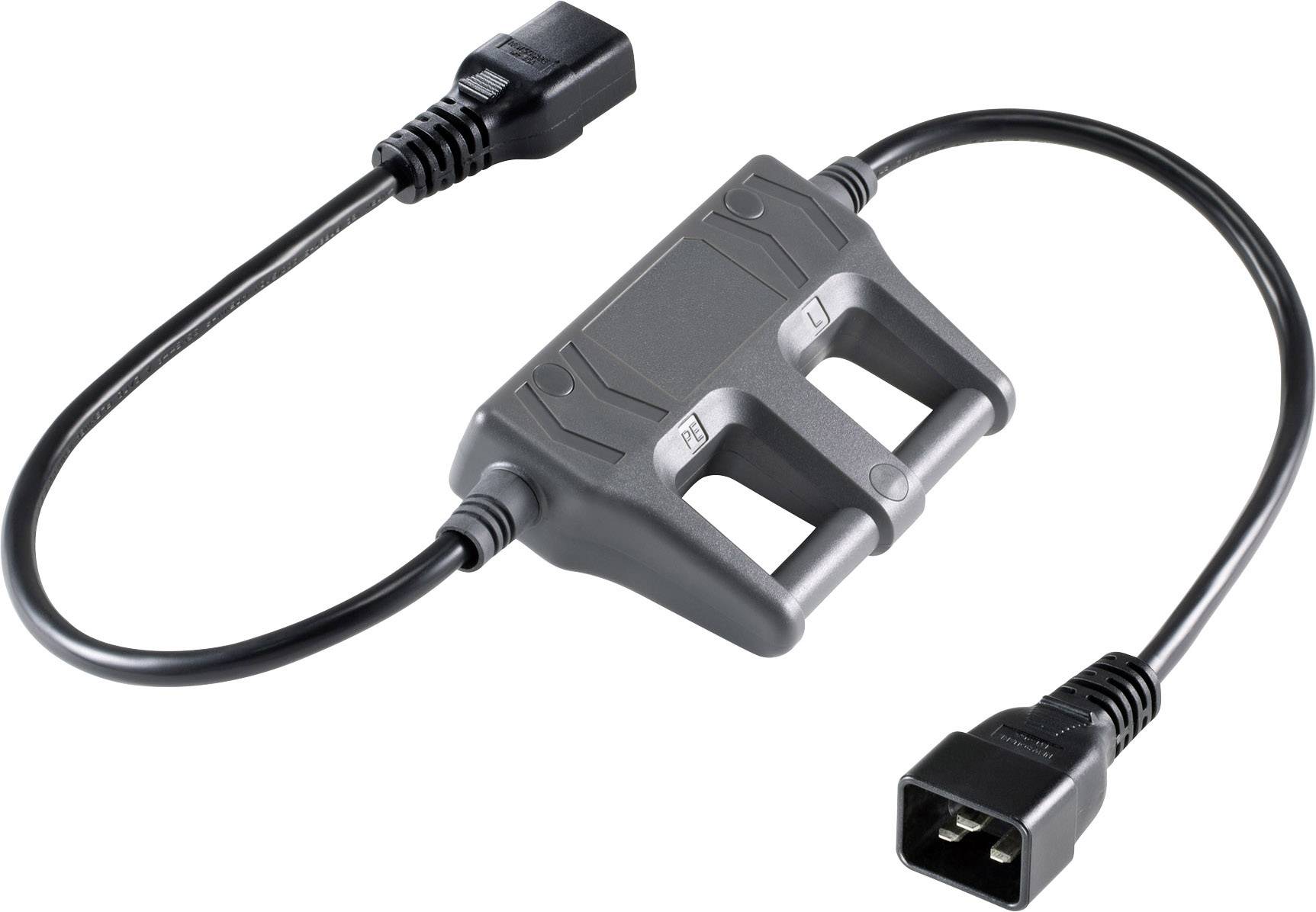 Buy VOLTCRAFT CAA-1L 16 Test lead adapter IEC C20 plug - IEC C19 socket ...