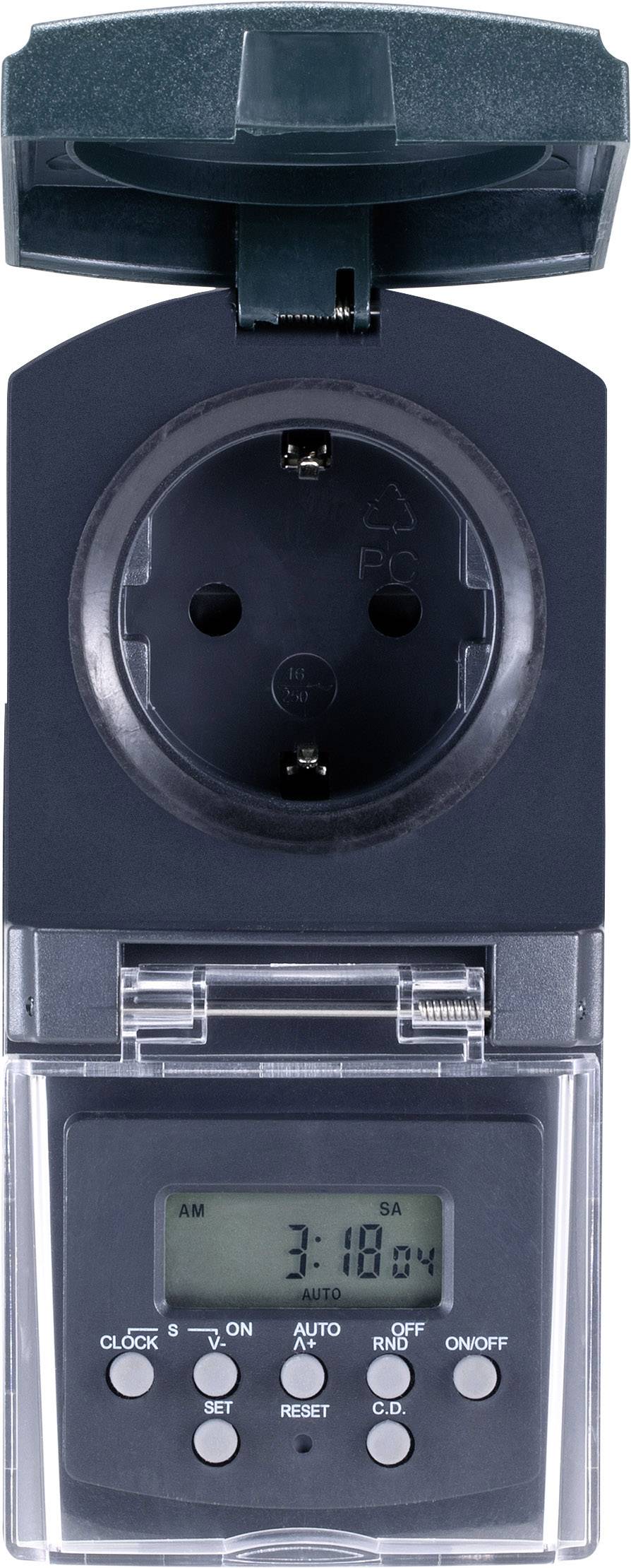 Buy Basetech BT-2106308 Timer/power strip digital 7 day mode 1800 W IP44 Count-down mode, RND ...