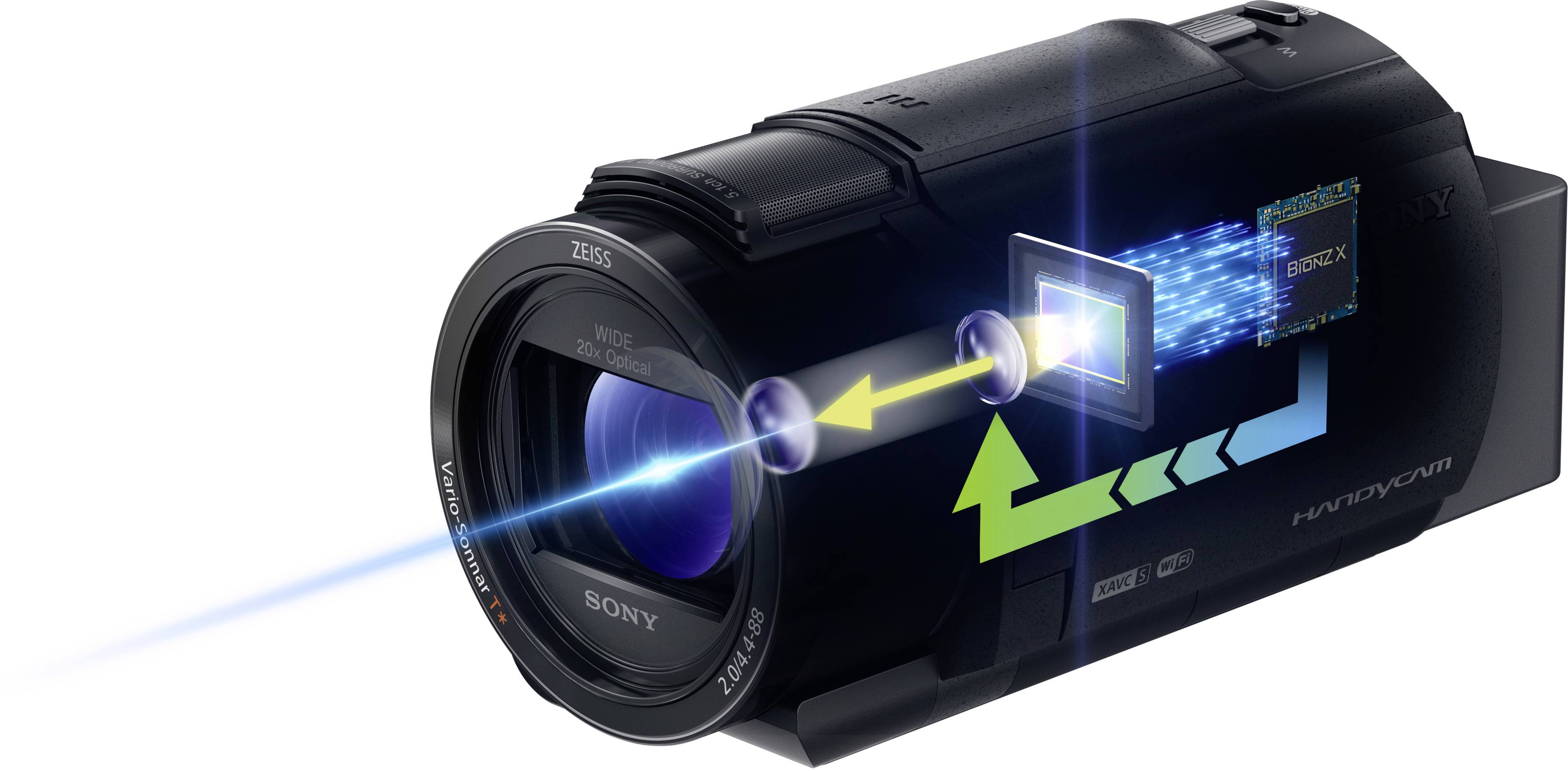 Sony FDR-AX43 Camcorder 7.6 cm 3 inch Optical zoom: 20 x Black | Conrad.com