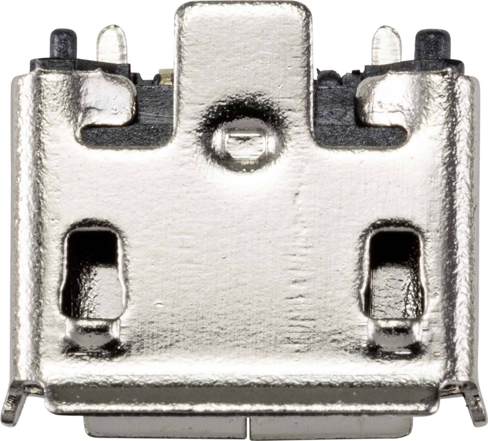 Micro USB B mounted socket Socket, horizontal mount Micro-USB 2.0 Typ-B ...