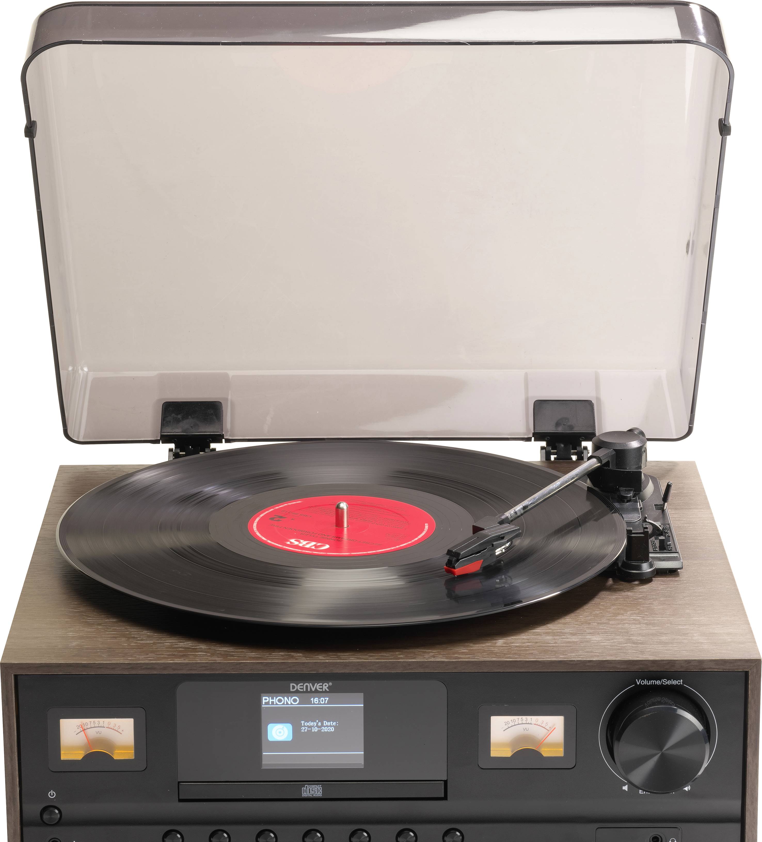 Buy Denver MRD-52DARKWOOD Turntable type Direct drive Dark brown ...