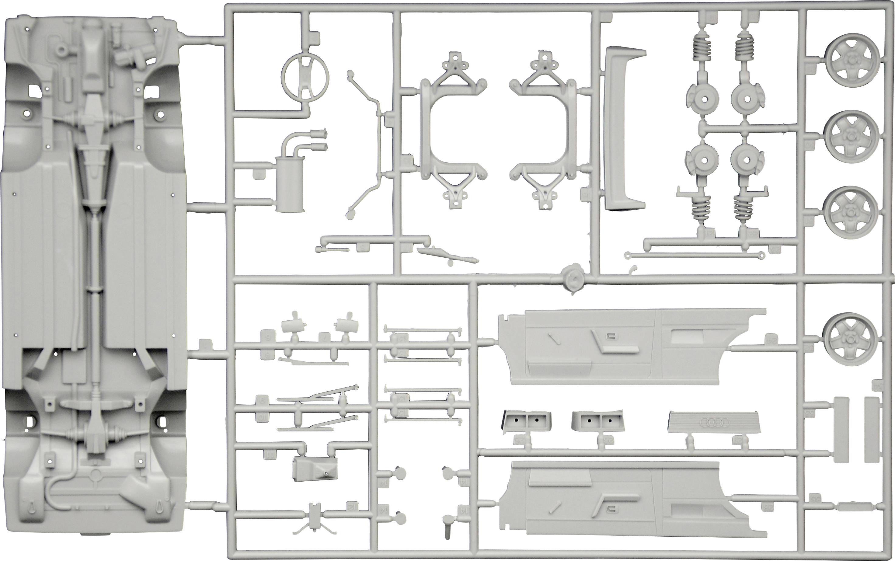 Buy Italeri 3642 Audi Quattro Rally Model car assembly kit 1:24 ...