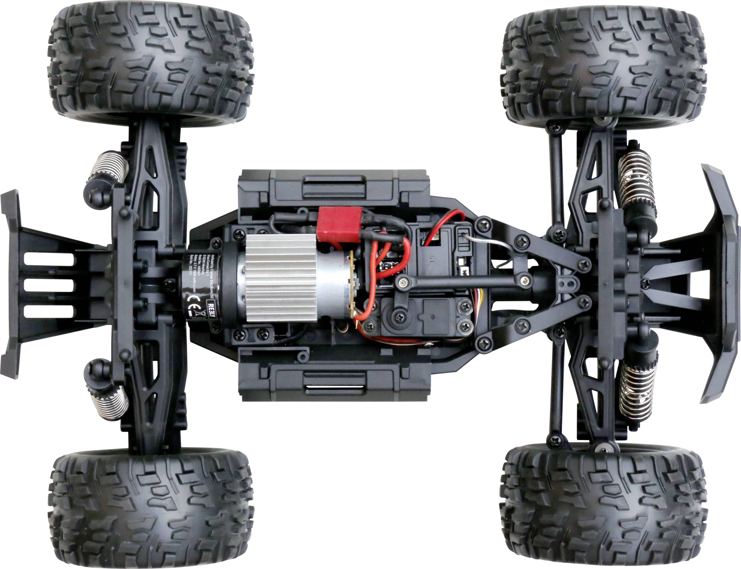 Buy Reely RAW Blue Brushed 1:14 RC model car Electric Monster truck 4WD ...