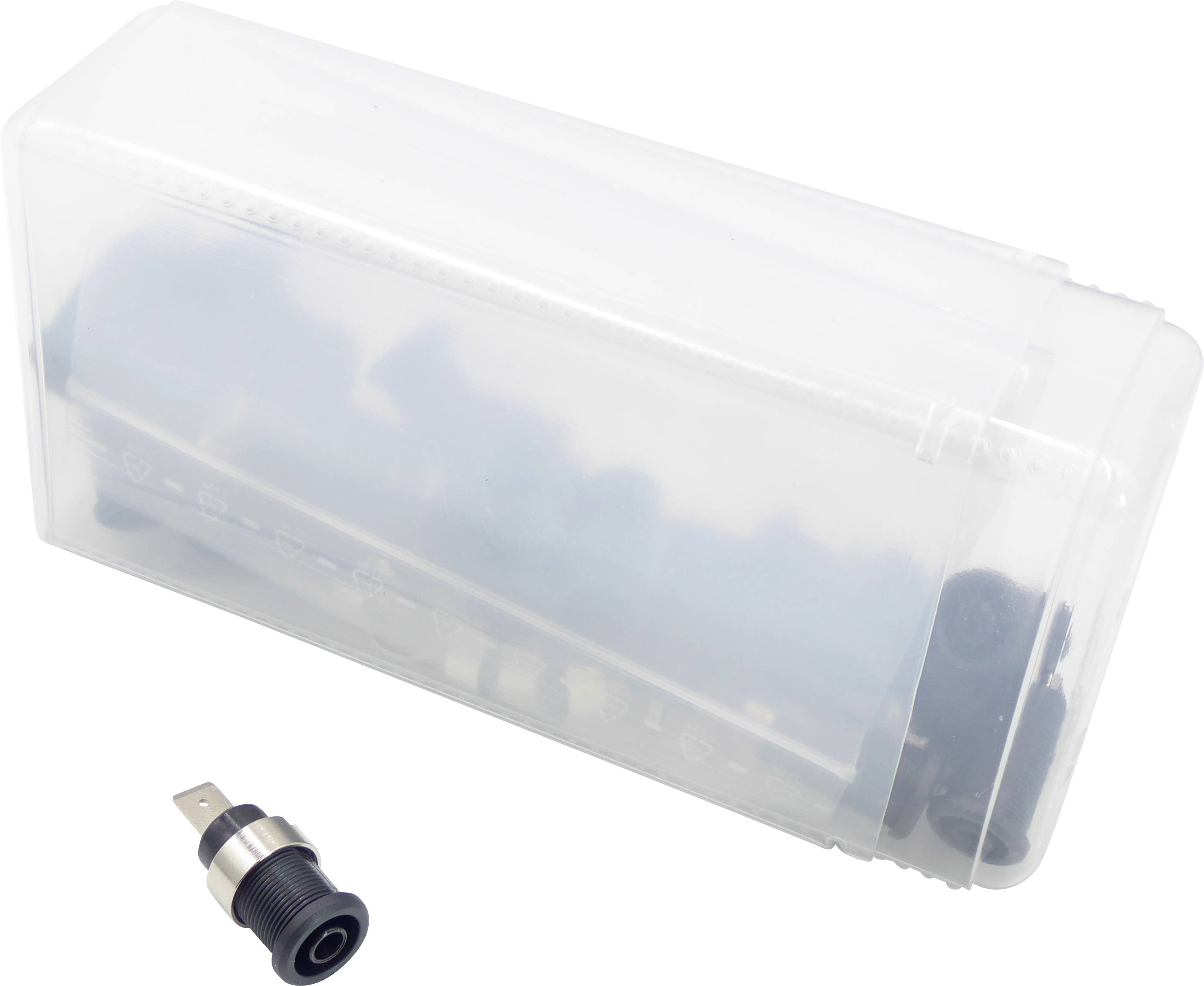 Buy Schnepp 354 000057 Safety jack socket Black 24 pc(s) | Conrad ...