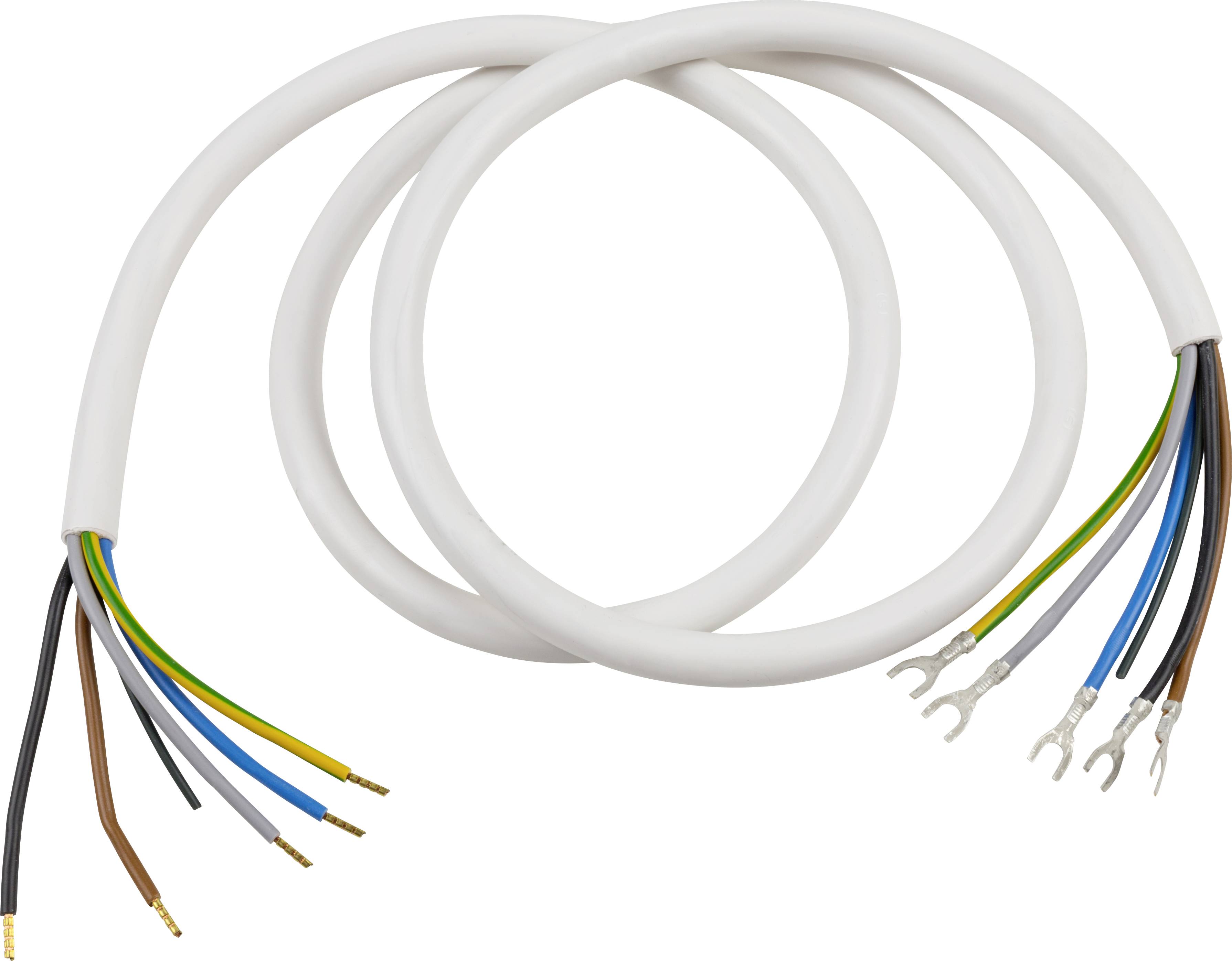 Heitronic 45506 Oven Cable White 3 M Conrad