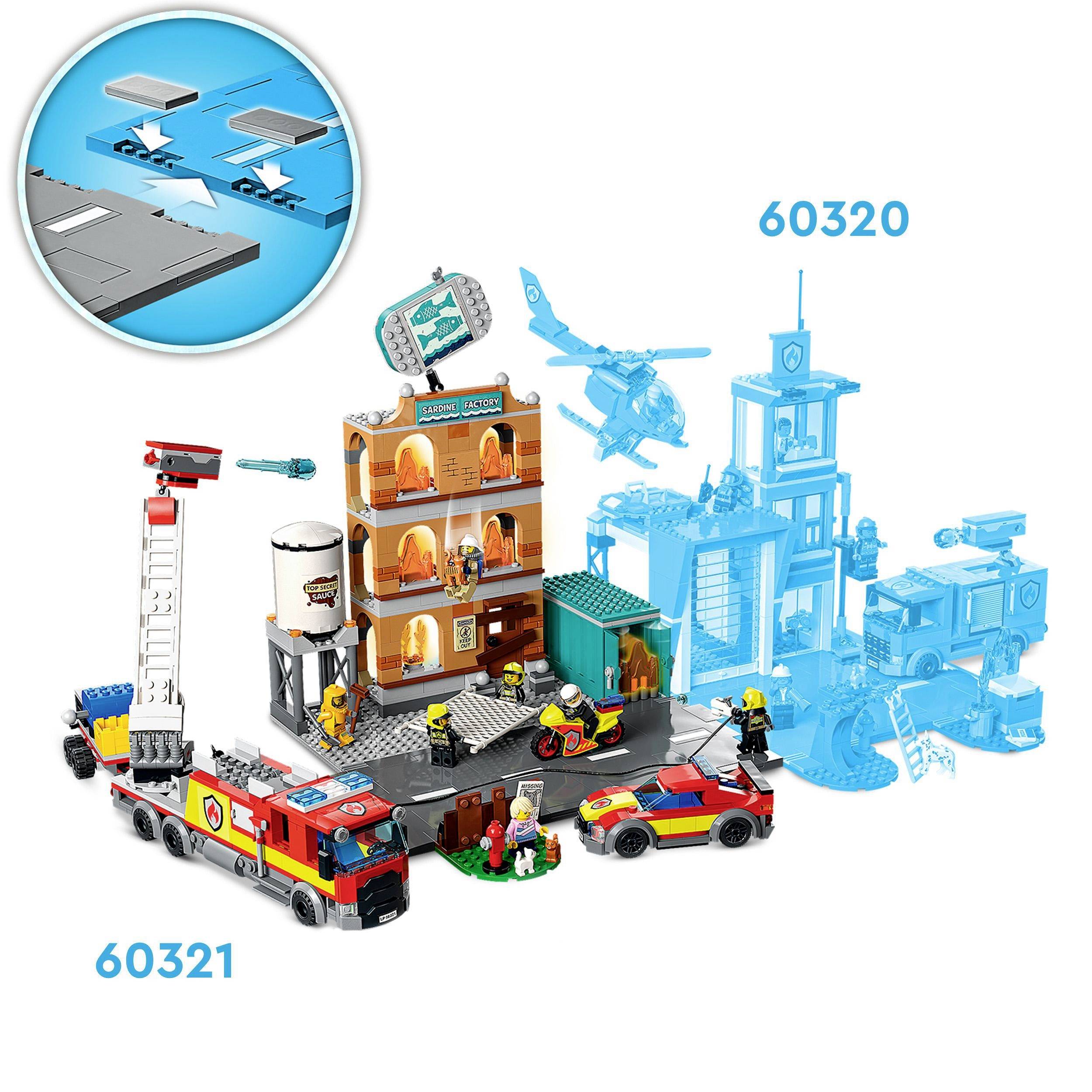 60321 LEGO® CITY Fire brigade deployment with fire squad | Conrad.com