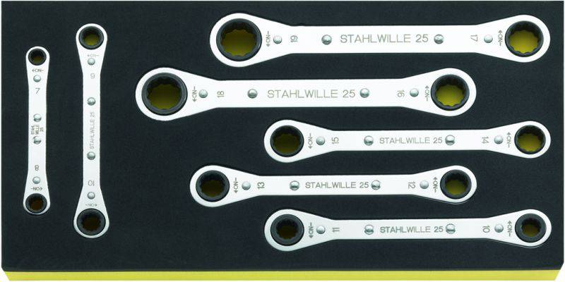 Buy Stahlwille 96838751 TCS 25/7 Ratcheting box wrench set Spanner size ...