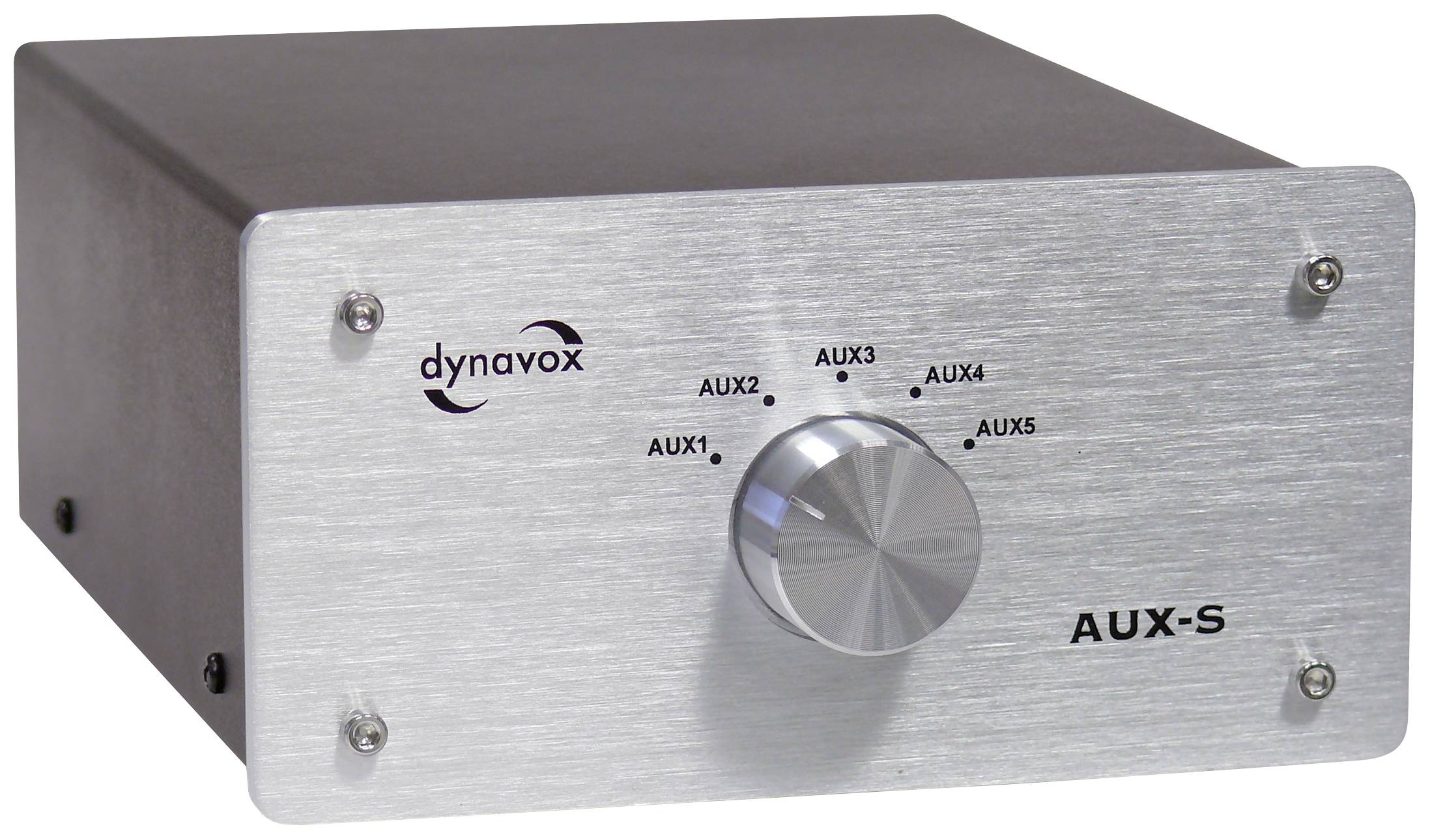 Buy Dynavox AUX-S RCA audio switch Steel casing Silver | Conrad Electronic
