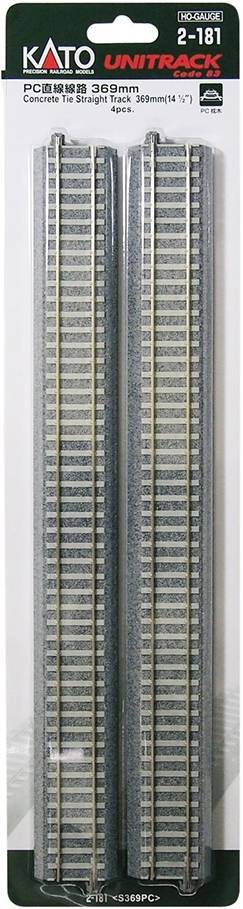 Buy H0 Kato Unitrack 2-181 Straight track 369 mm 4 pc(s) | Conrad ...