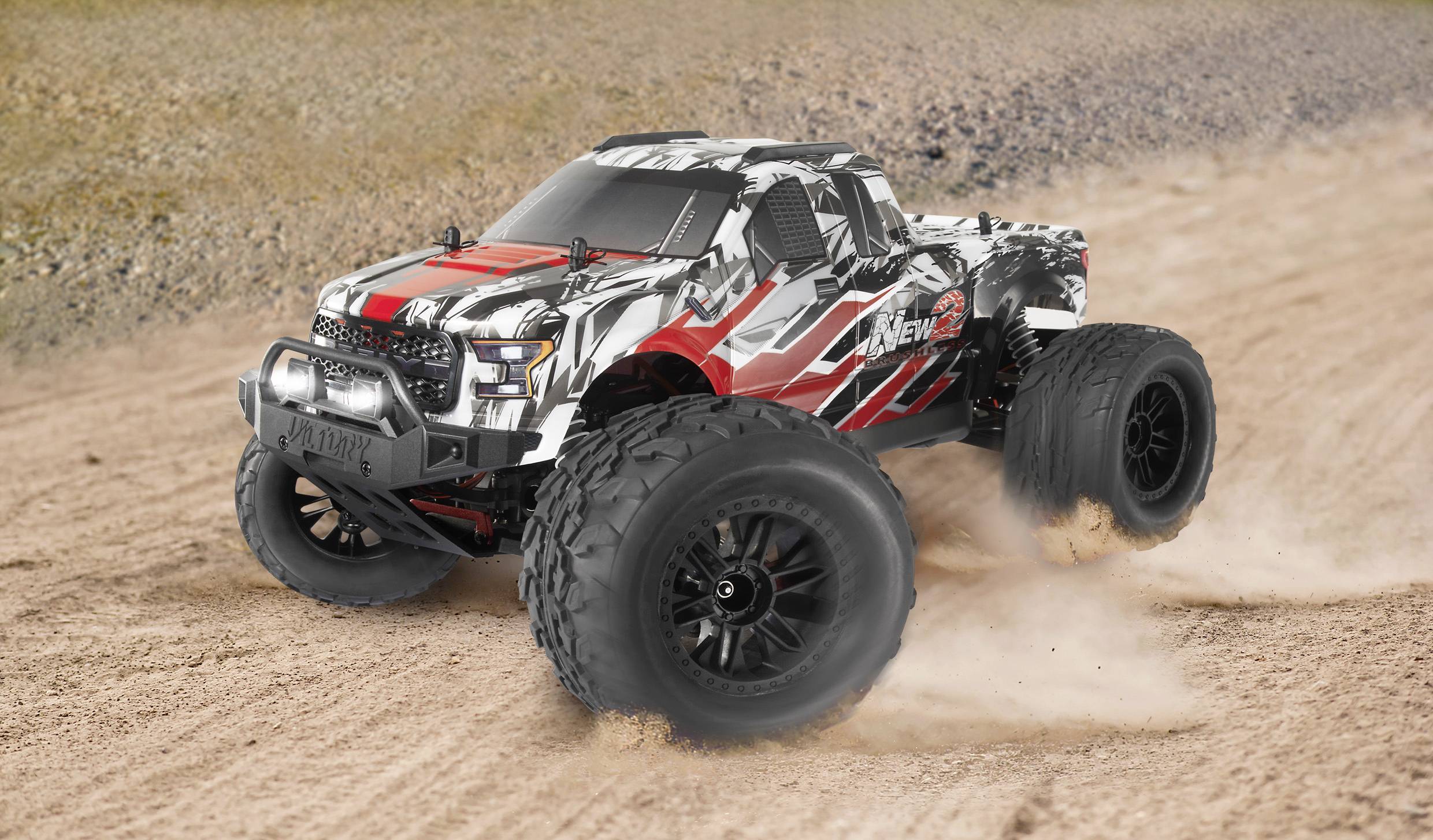 Buy Reely New2 Super Combo Brushless 1:10 RC model car Electric Monster ...