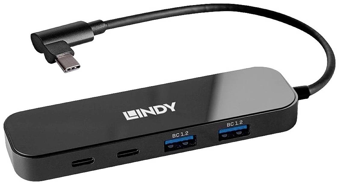 Buy LINDY USB-Hub 4 ports USB-C® (USB 3.2 2nd Gen) multiport hub Black ...