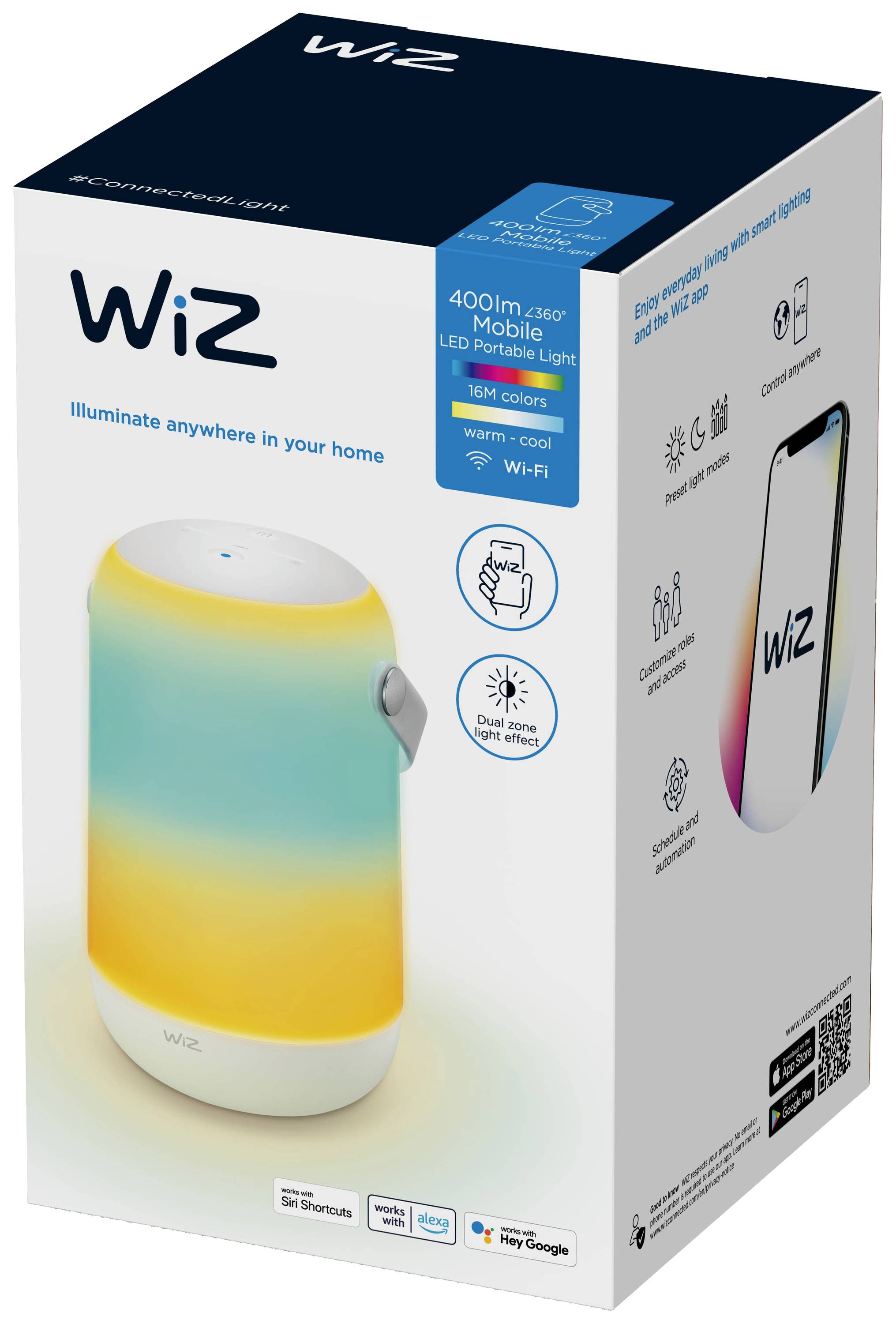 WiZ Wi-Fi BLE Mobile Portable Light EU 8719514554412 Battery-powered ... WiZ Wi-Fi BLE Mobile Portable Light EU 8719514554412 Battery-powered ...