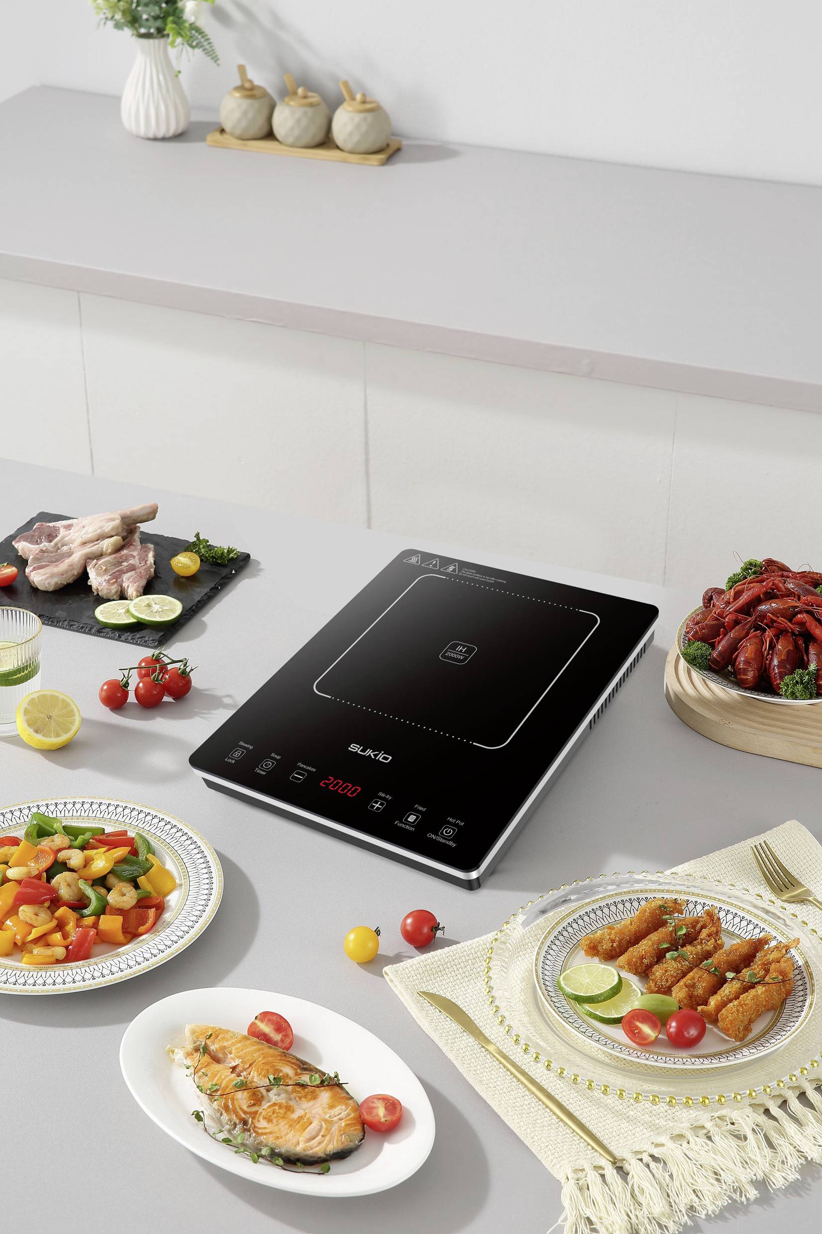 Buy 2000 W SK-20CB10T Induction hob Timer fuction, Multifunction ...