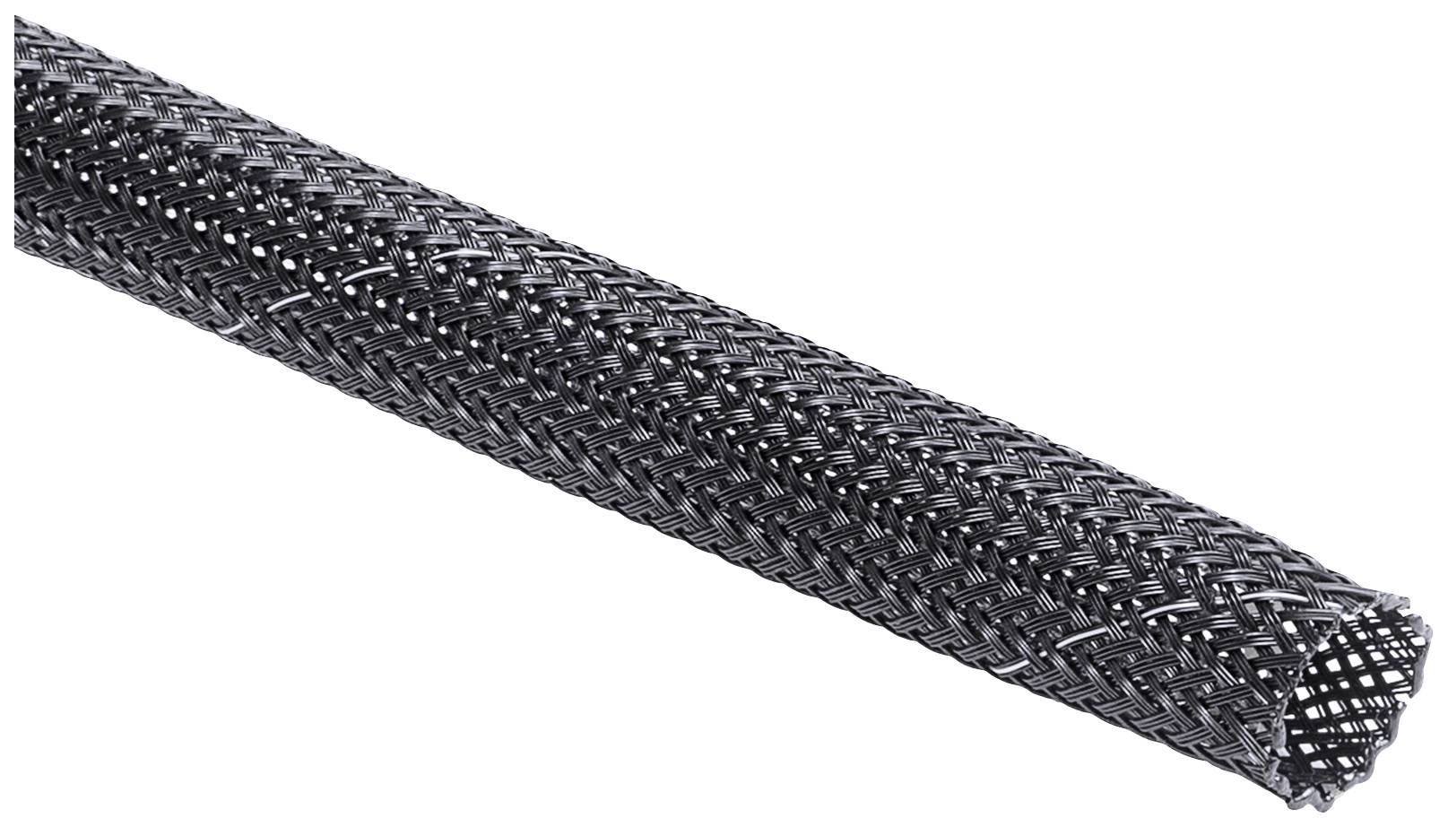Buy HellermannTyton 170-81004 HEGPETFR08-PET-BK Braided hose Black Polyester 7 up to 13 mm Sold ...