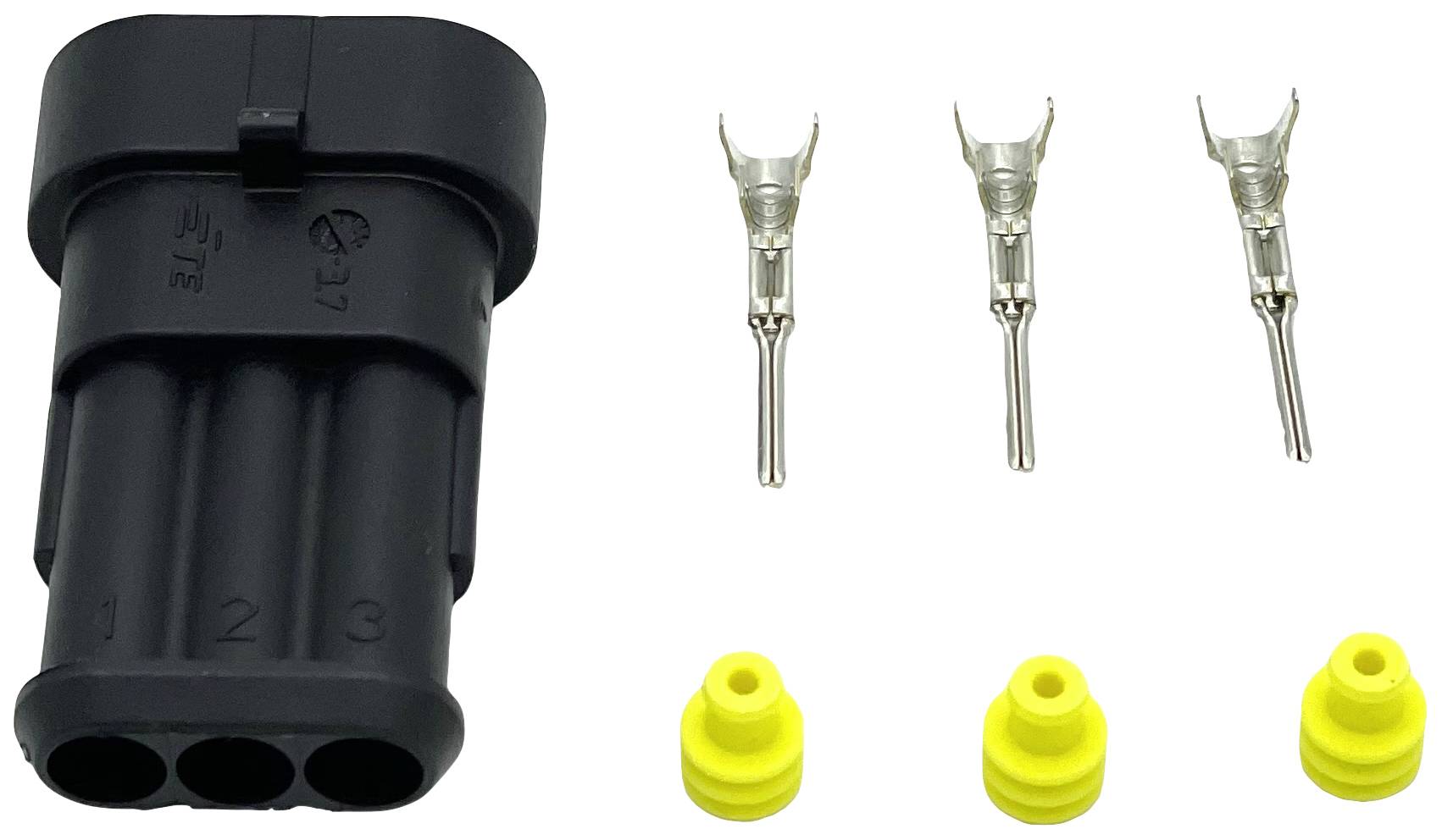 MTA Automotive Superseal plug connector 1.5mm - 3 pin - male | Conrad.com