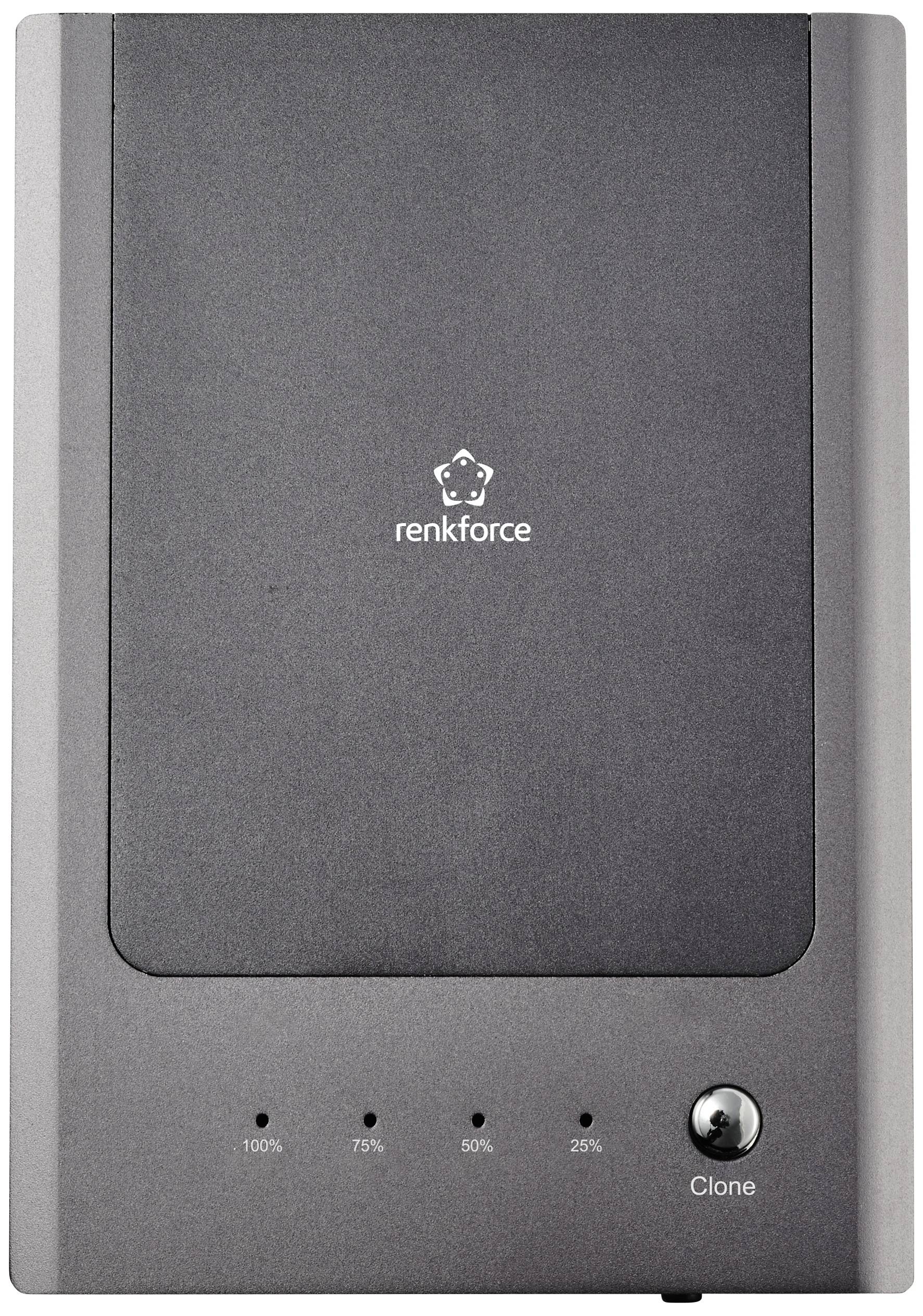 Buy Renkforce RF-ENC-450 USB C® M.2 PCIe NVMe 2 ports HDD docking ...