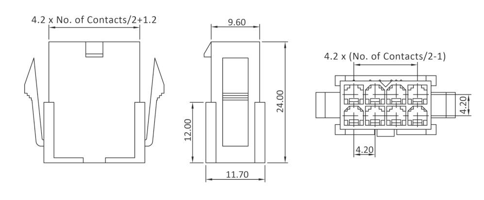 Buy econ connect Pin enclosure - cable Total number of pins 6 Contact ...