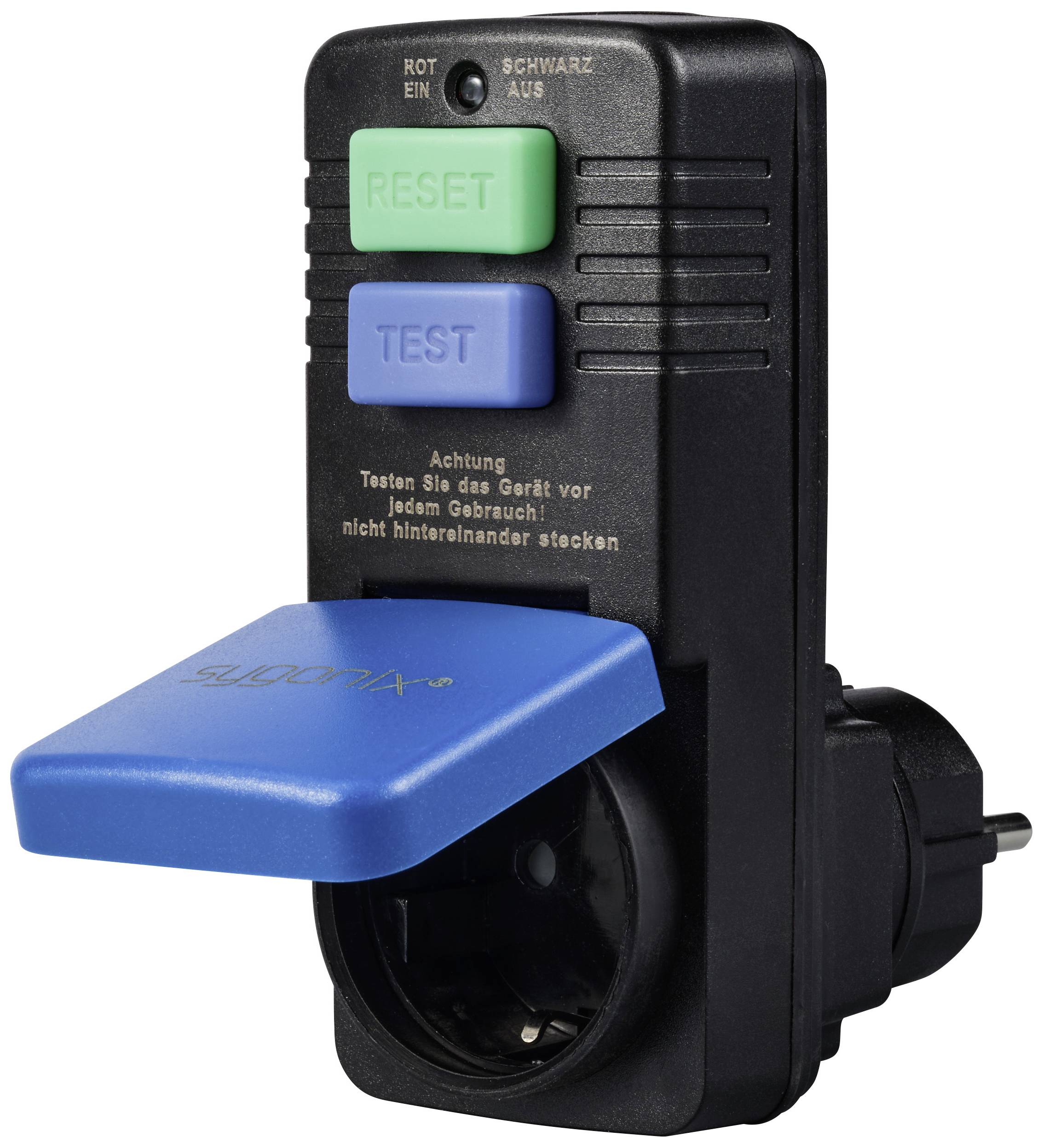 Buy Sygonix SY-5732396 RCCB in-line socket 230 V AC Black IP54 | Conrad ...