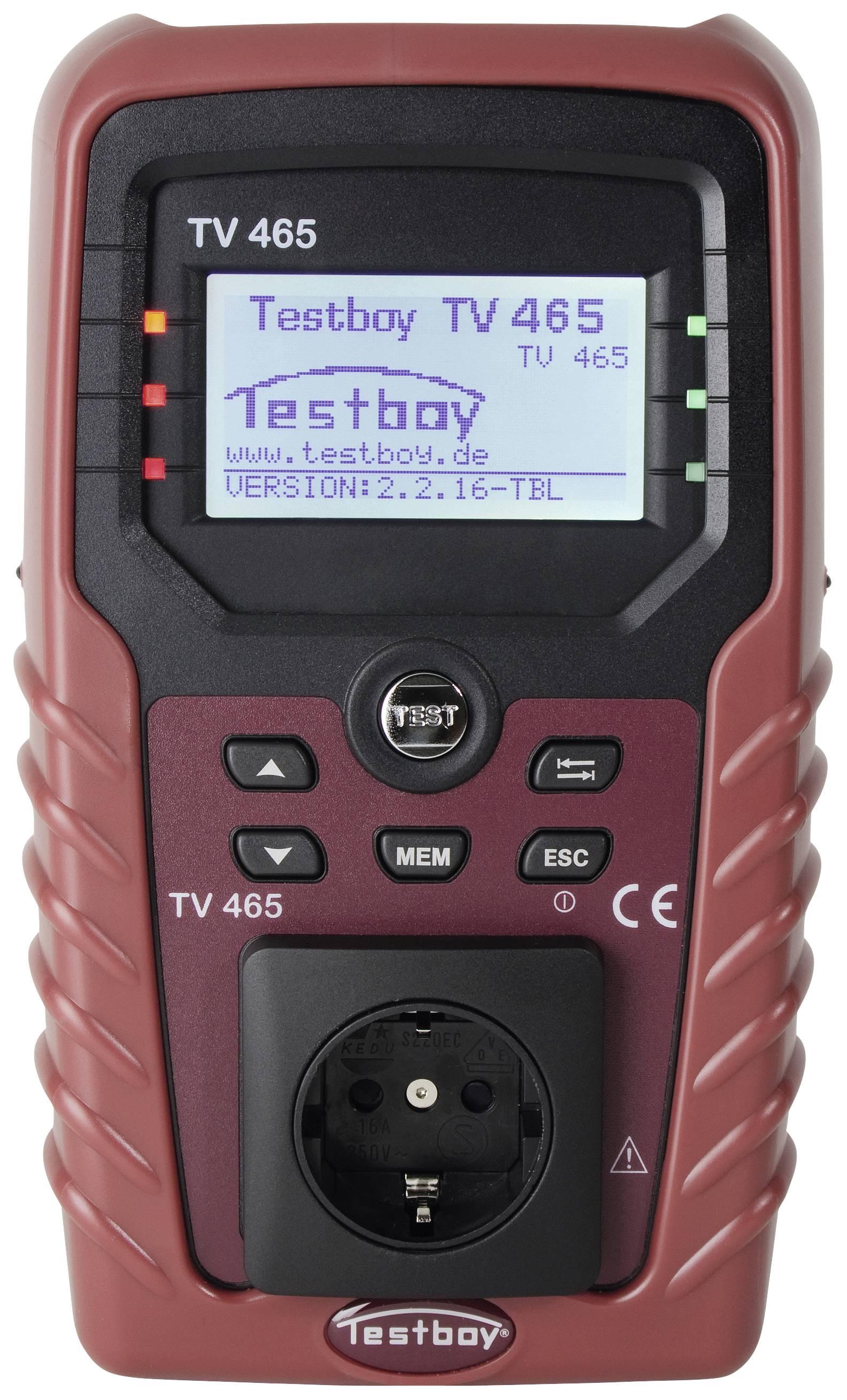Buy Testboy TV 465 PRO Plus Equipment tester VDE standard 0701-0702 ...
