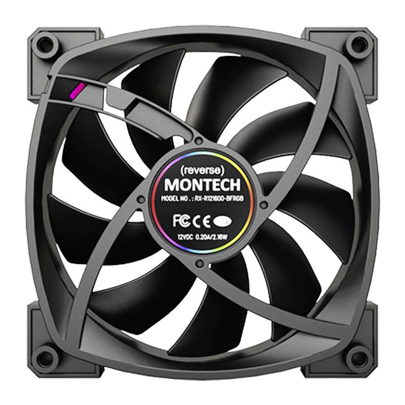 Buy MONTECH RX120 PWM ARGB PC fan Black (W x H x D) 120 x 120 x 25 mm ...