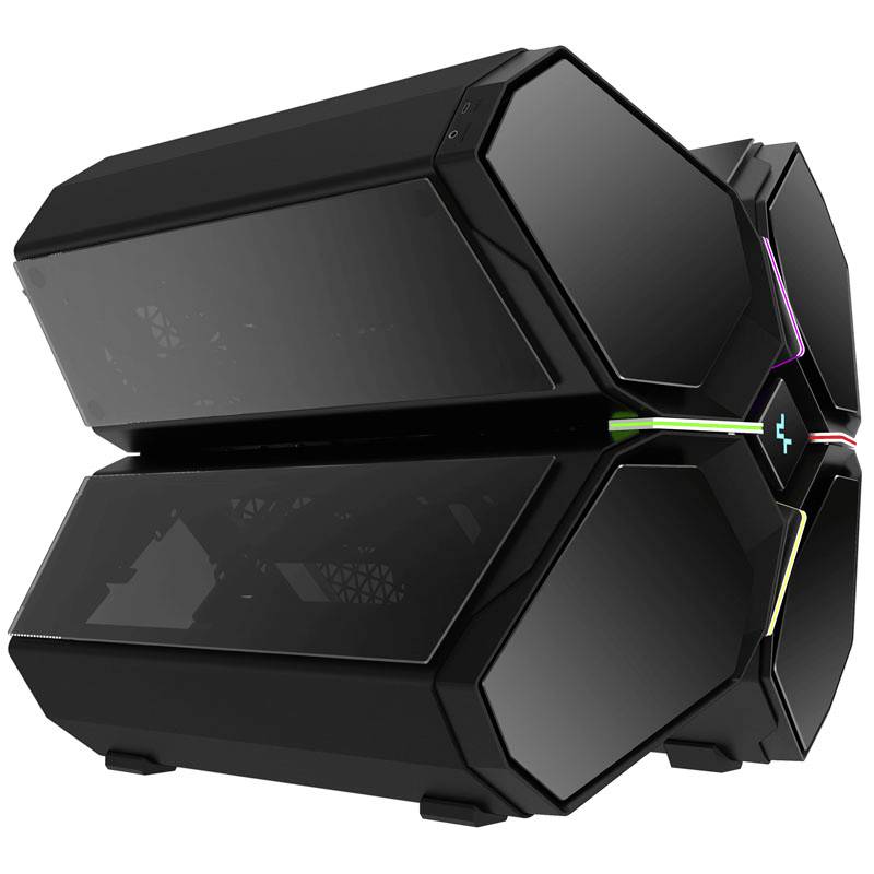 Buy DeepCool Quadsteller Infinity Casing, Game console casing Black ...