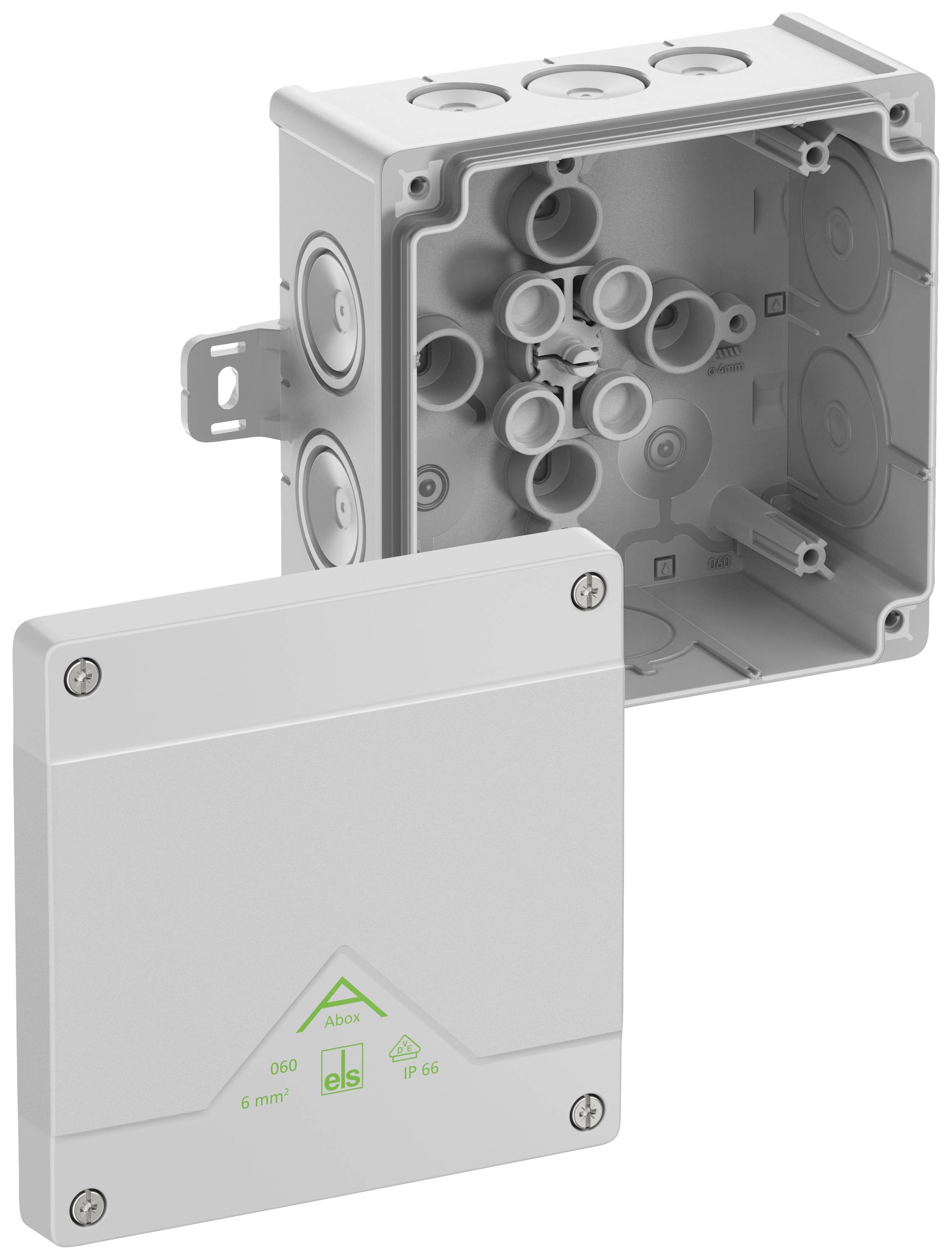 Buy Spelsberg 80640101 Junction box (L x W x H) 127 x 127 x 70 mm Grey ...