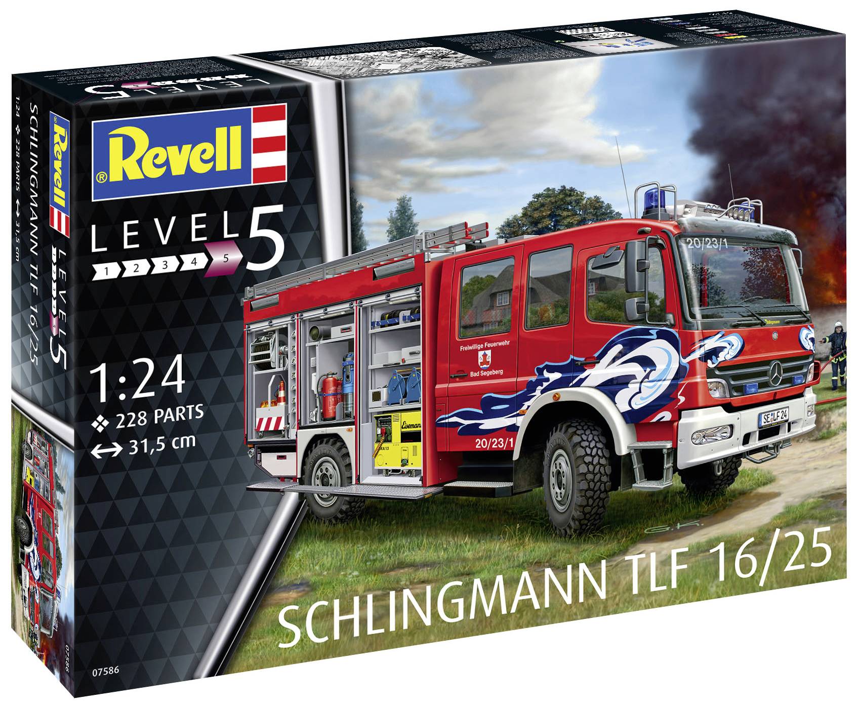 Buy Revell 07586 Schlingmann TLF 16/25 Fire engine assembly kit 1:24 ...