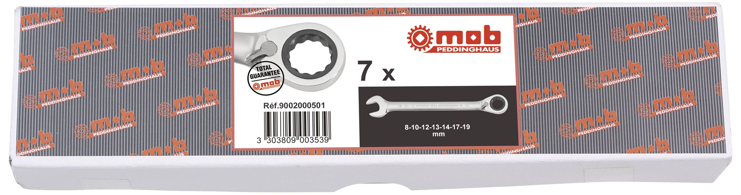Buy MOB 9002000601 Ratcheting box wrench set 12-piece 8 - 19 mm ...