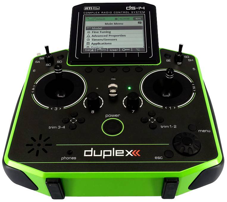 Buy Jeti Duplex DS-14 II Black, Green Handheld RC 2,4 GHz No. of ...