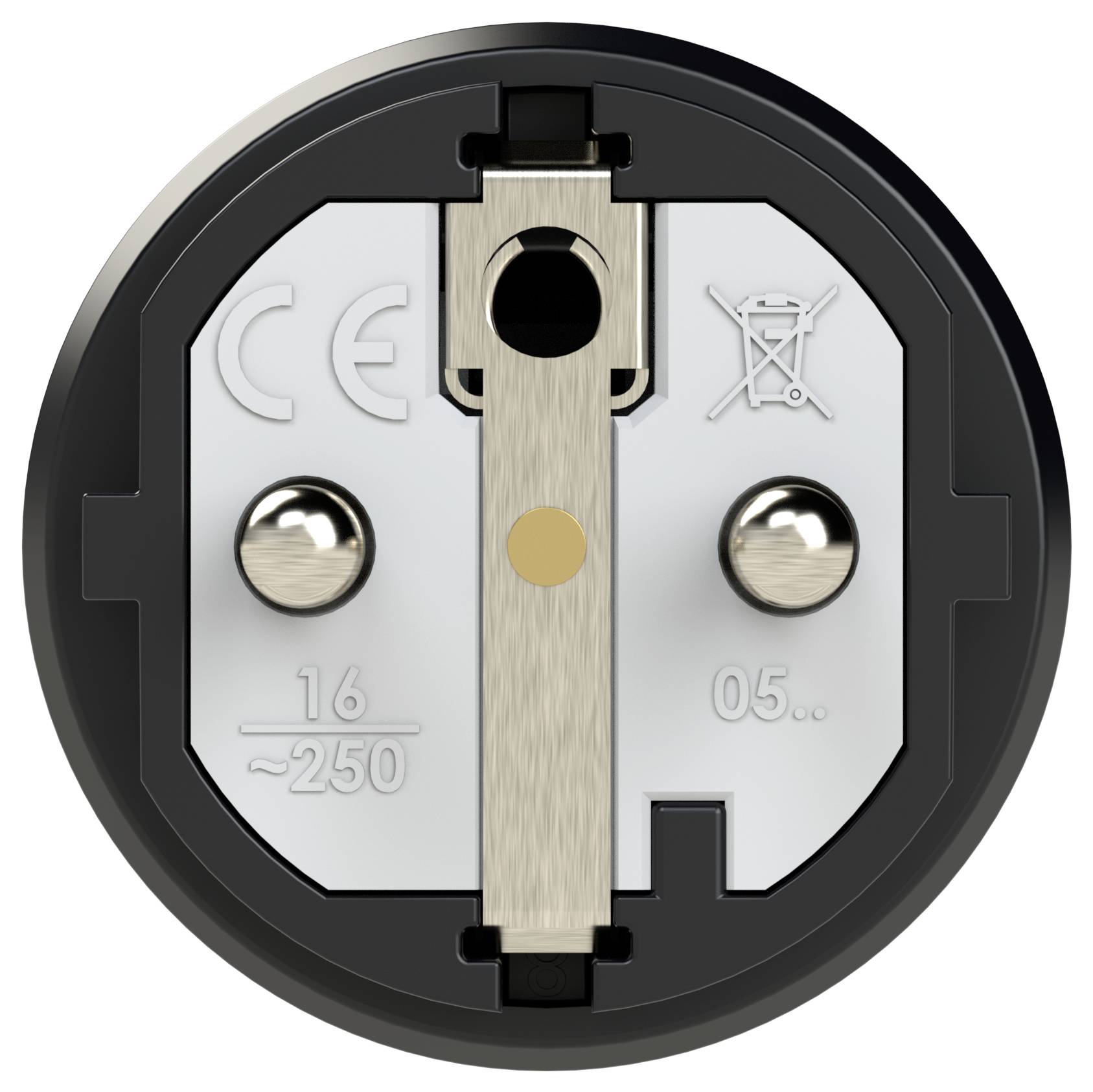 Buy PC Electric 0521-ss Safety plug Rubber 250 V Black IP54 | Conrad ...