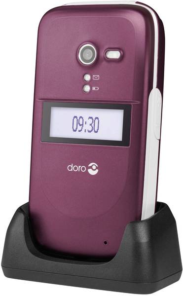 Doro Phoneeasy 621 Big Button Flip Top Mobile Phone Wine Red White