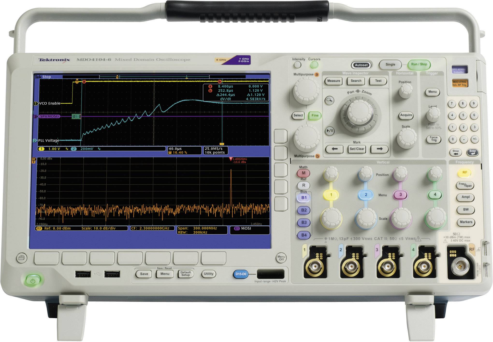 Tektronix DPO4034B Digital 350 MHz 4-channel 2.5 GS/s 20 MP 11 Bit ...