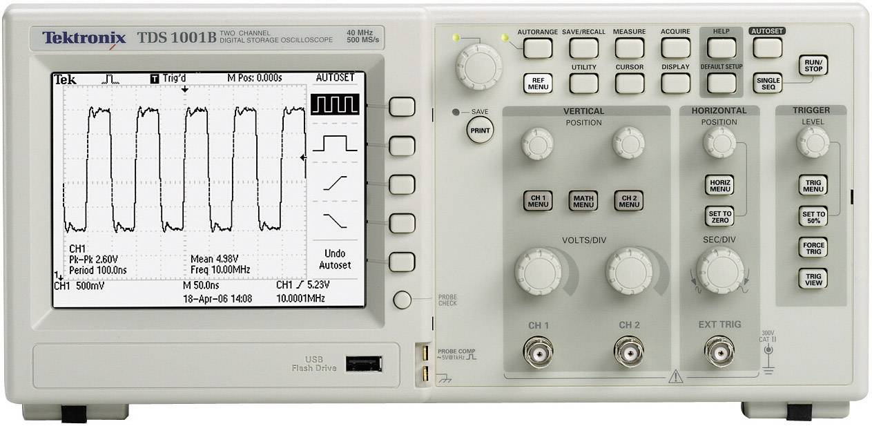 Tektronix TDS1012B 2-channel oscilloscope, Digital Storage oscilloscope ...