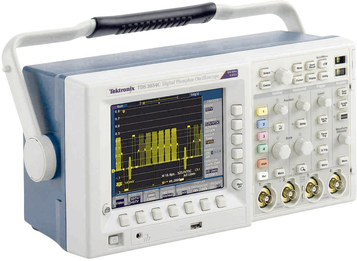 Tektronix TDS3034C Digital 300 MHz 4-channel 2.5 GS/s | Conrad.com